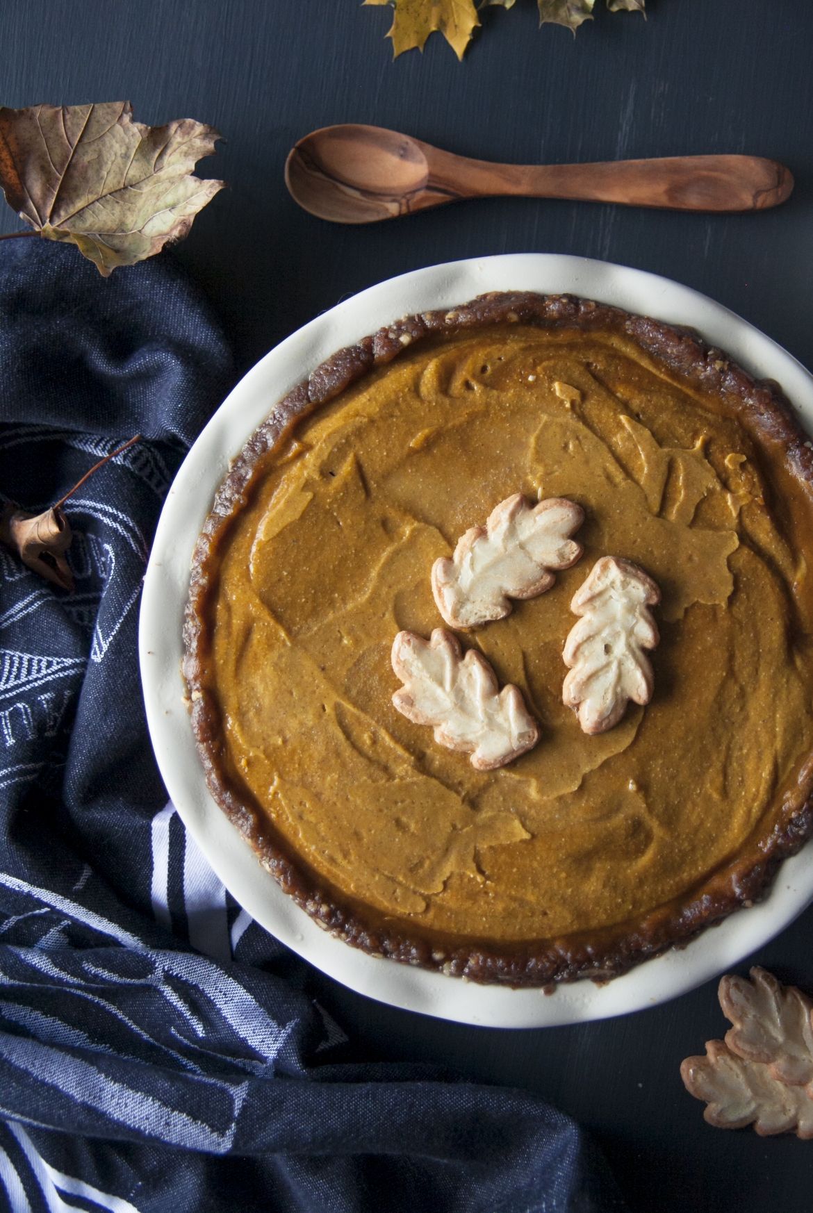 Raw Pumpkin Persimmon Pie - Nina's Vegan Recipes
