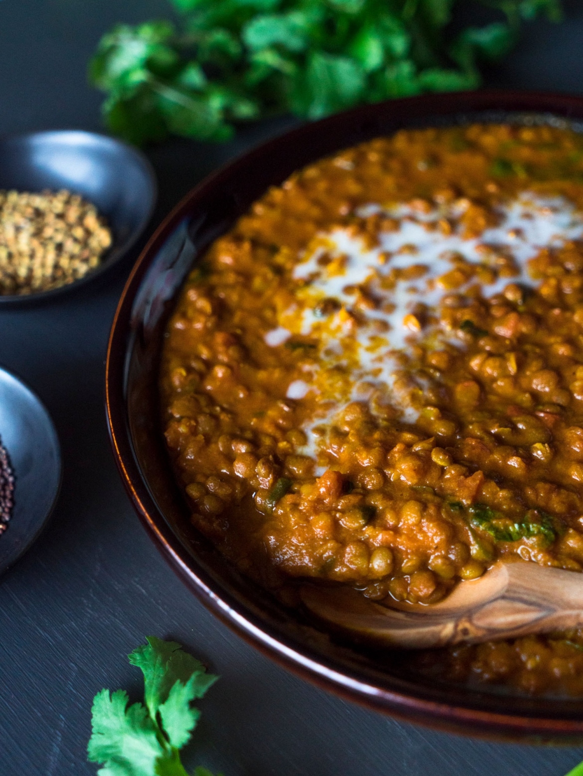 Coconut Curry Lentils - Nina's Vegan Recipes